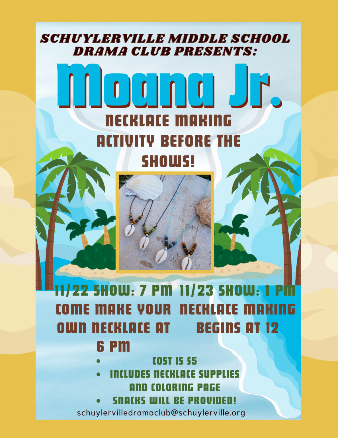 Schuylerville Middle School Drama Club to present: Disney's Moana Jr ...